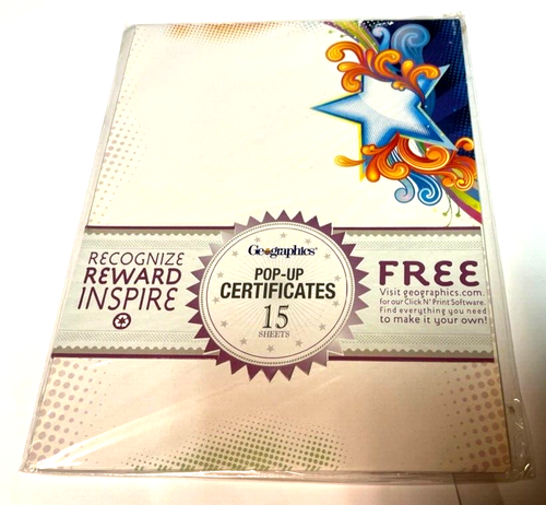 Certificates, pop-up, 15, Recognize Rewards Inspire, new | eBay