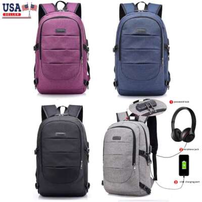 Men Women Travel Backpack Rucksack Camping Laptop Hiking School Book ...