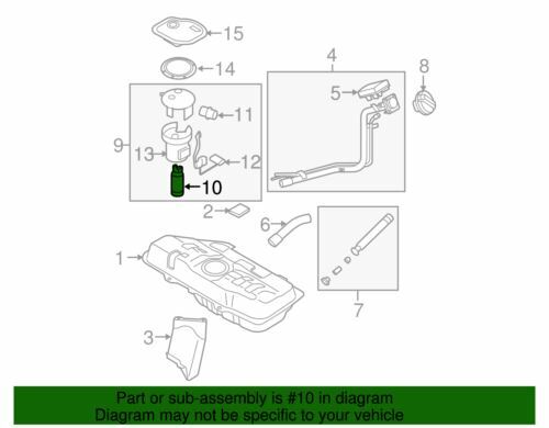 Genuine Hyundai 2011-2012 Elantra Accent Sonata Tiburon Fuel Pump 31111 ...