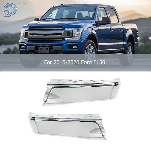 Chrome Left and Right Rear Bumper End Caps For 2015-2020 Ford F150 W/O ...