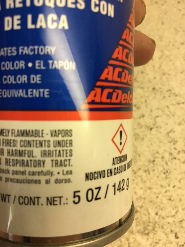 AC Delco GM Factory Touch Up Spray Paint 5oz | eBay