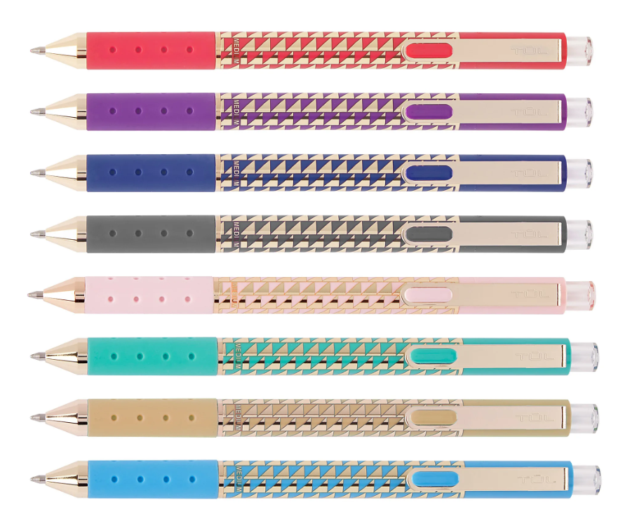 TUL GL Series Retractable Gel Pens 0.8 mm Triangle Design Barrels ...