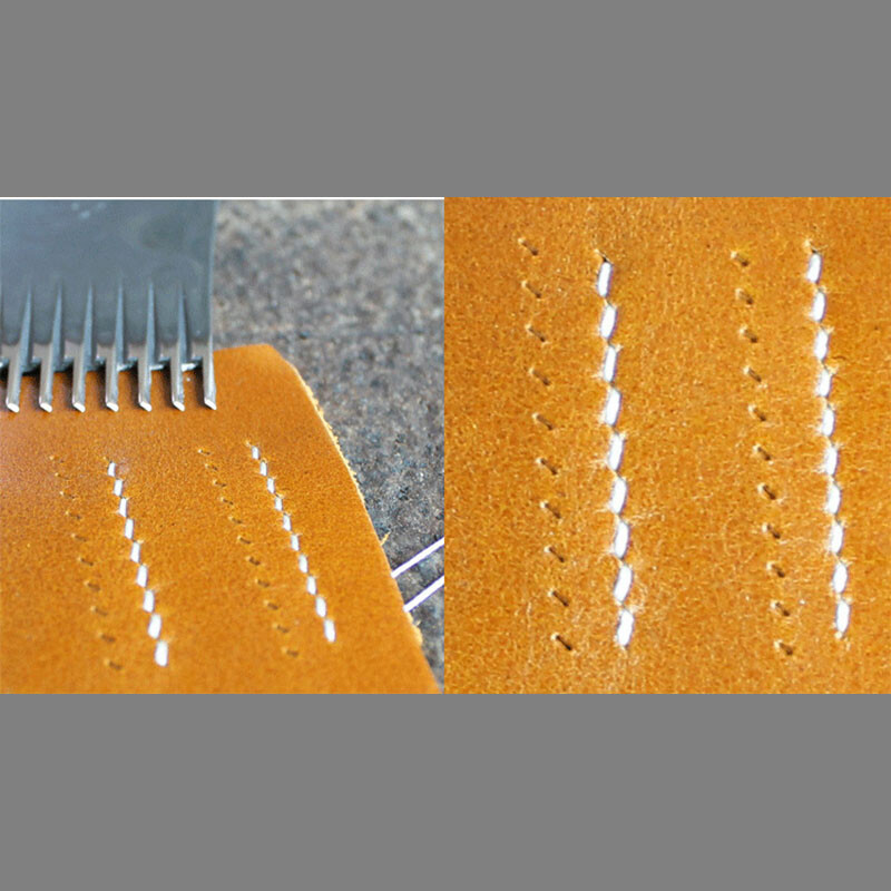 French Style leather Craft Pricking Irons Stitching Lacing Punch Chisel ...