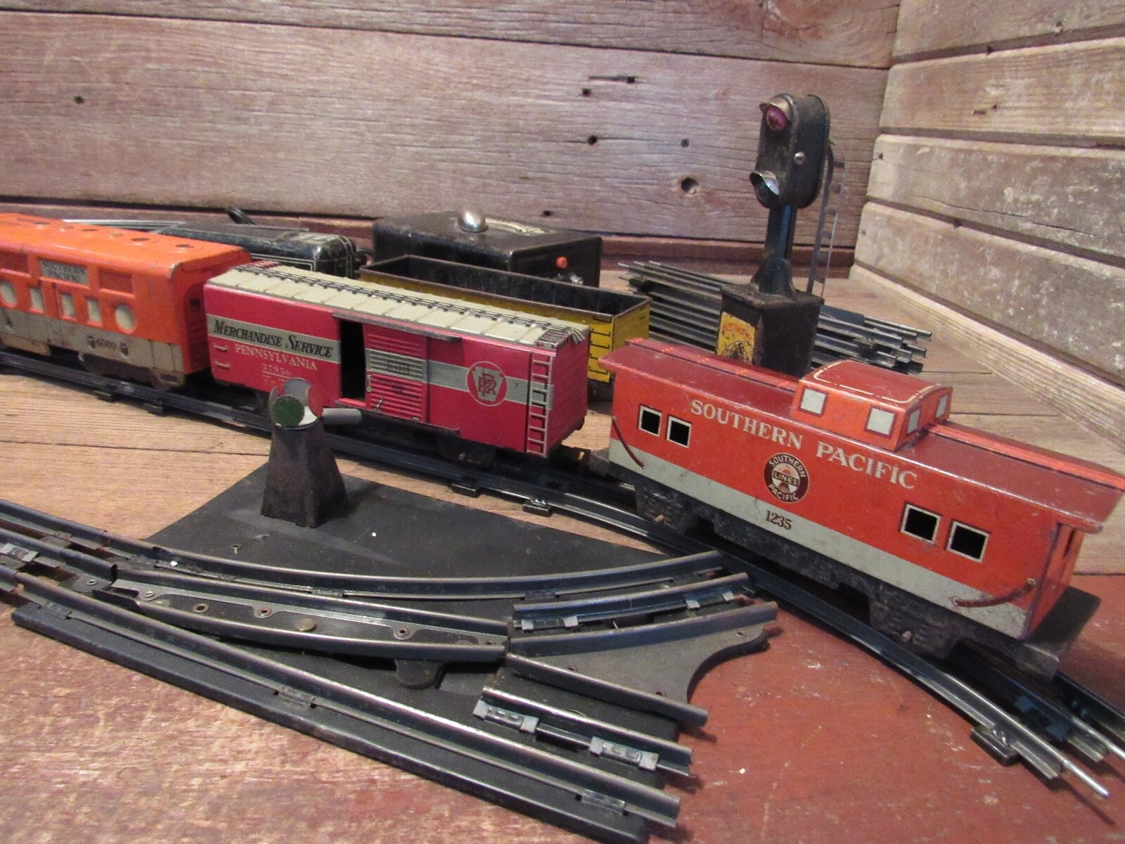 Vintage LOT Marx Tin Southern Pacific Electric Train Set And Misc | eBay