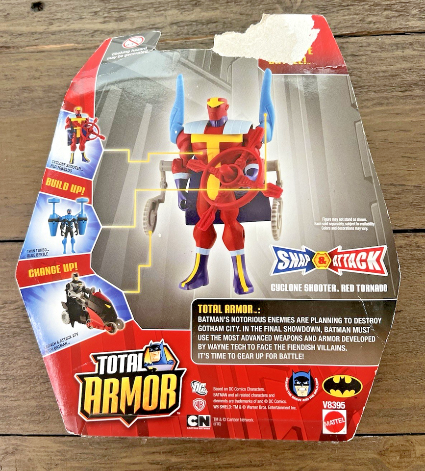 Batman Total Armor Cyclone Shooter Red Tornado DC Action Figure New | eBay