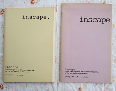 Inscape Undergraduate Literary Magazine 1991 Vol. 1 Issue 1 & 2 ...