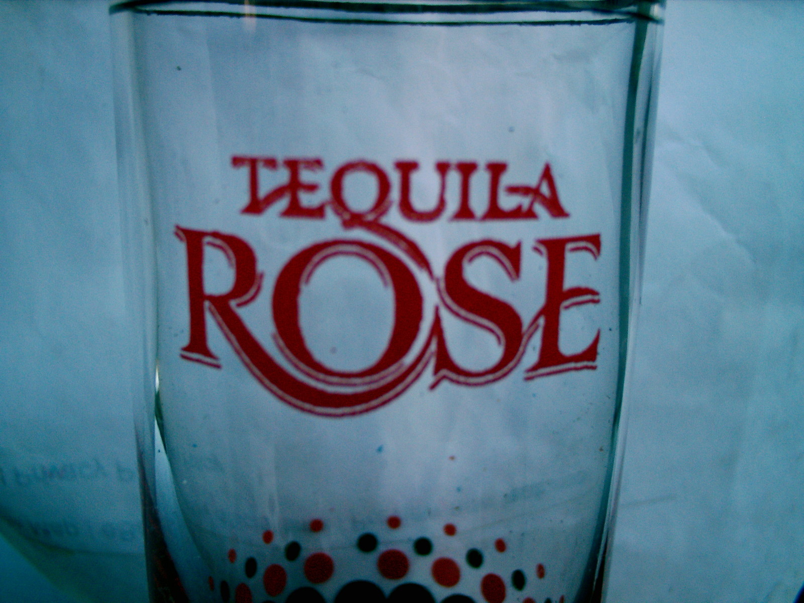 TEQUILA ROSE SHOT GLASS RED AND BLACK DOTTED LOGO CLEARANCE | eBay