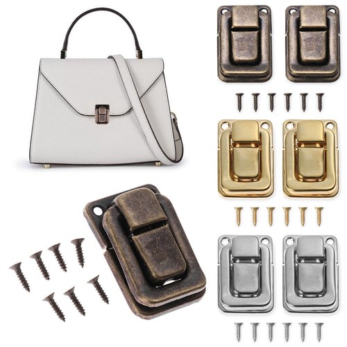 Box Vintage Leather Bag Buckle Clasp Antique Box Hasps Catch Latches ...