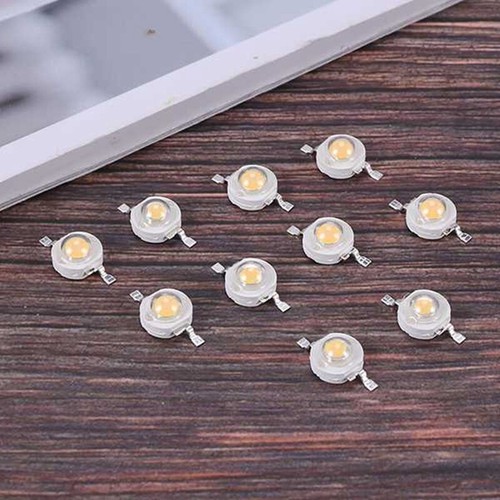 500pcs Powerful 2-Pin 3W Warm White LED Bead Spotlight 100-1104058- | eBay