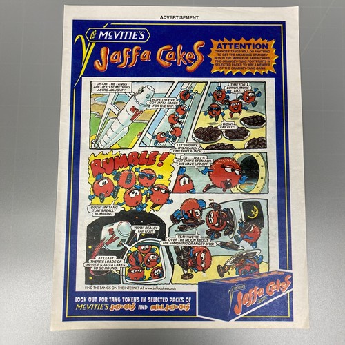 Mcvitie's Jaffa Cakes Tang Gang Comic Strip 1998 Vintage Retro Advert ...