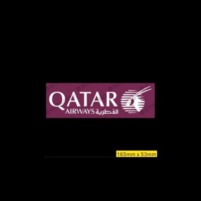 Qatar Airways Logo Sticker (Size 16.5 cm x 5.3 cm) | eBay