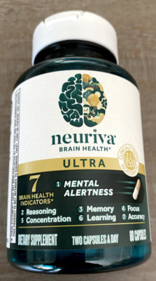 Neuriva Ultra Brain Health Mental Alertness Memory Focus 60 Capsules ...