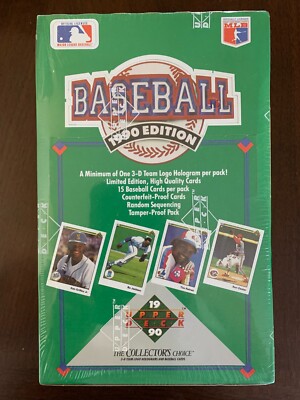 1990 UPPER DECK BASEBALL LOW SERIES TRADING CARDS 36CT FACTORY SEAL BOX ...