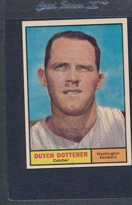 1961 Topps #332 Dutch Dotterer Senators EX *1681 | eBay