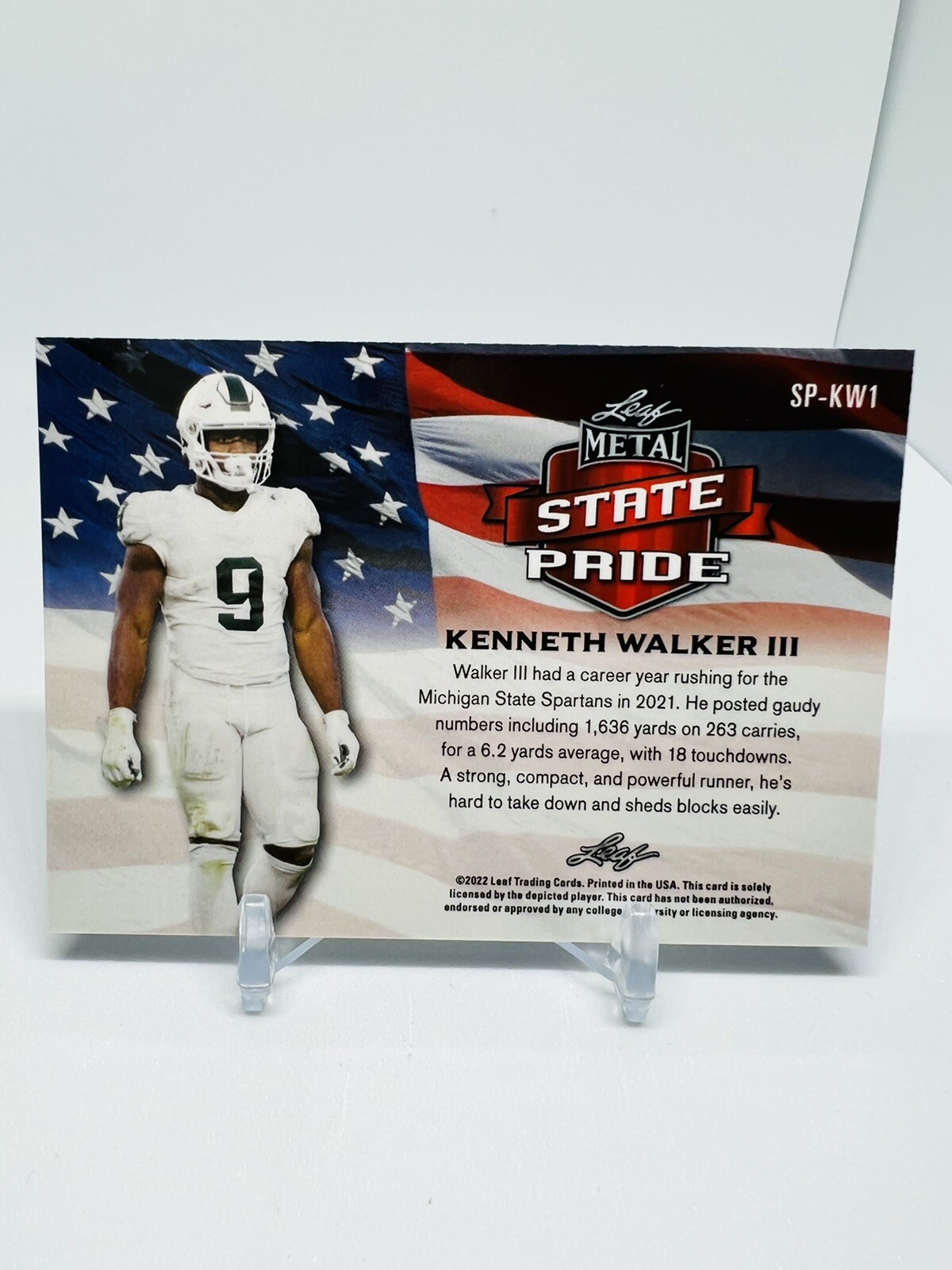 2022 Leaf Metal Kenneth Walker III RC Purple Refractor SP-KW1 Seahawks ...