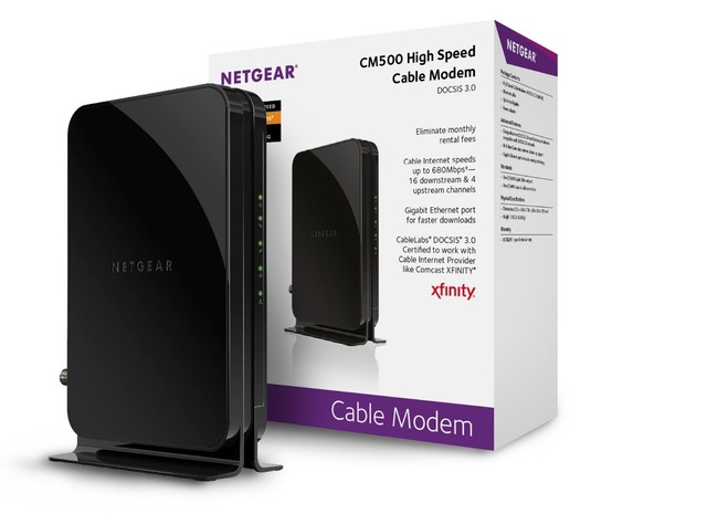 NETGEAR CM500-100NAS DOCSIS 3.0 High Speed Cable Modem Certified for ...