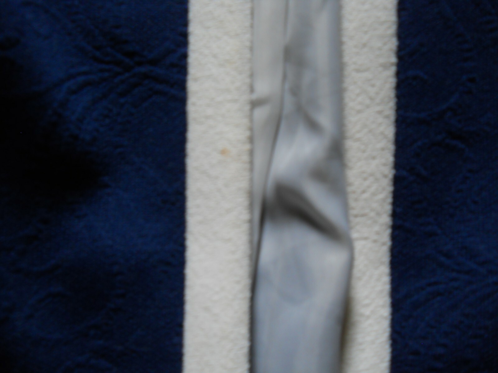 Vintage Edith Flagg Coat Blue White Piping Crimpline … - Gem