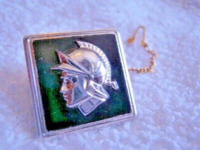 SWANK Helmeted Silver Tone Warrior Pin | eBay