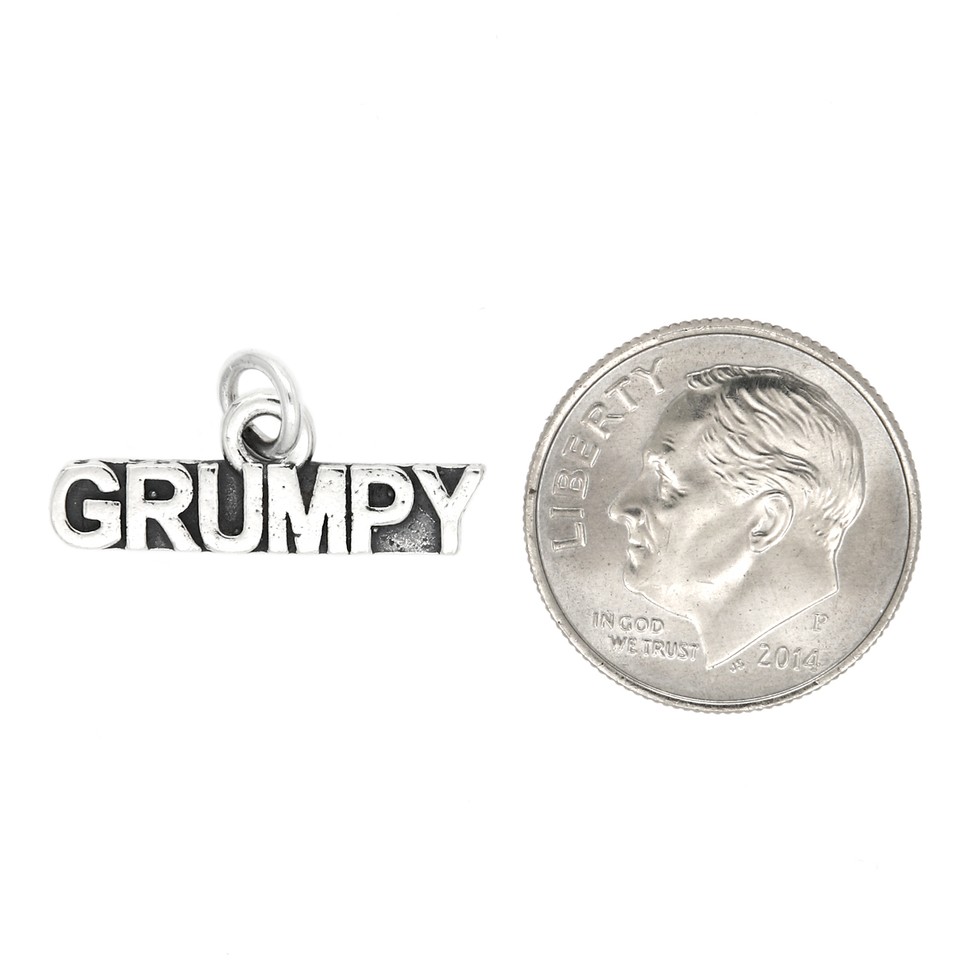 Sterling Silver Grumpy Charm or Pendant | eBay