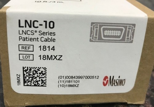 Masimo 1814 10ft LNCS Patient Cable - White for sale online | eBay
