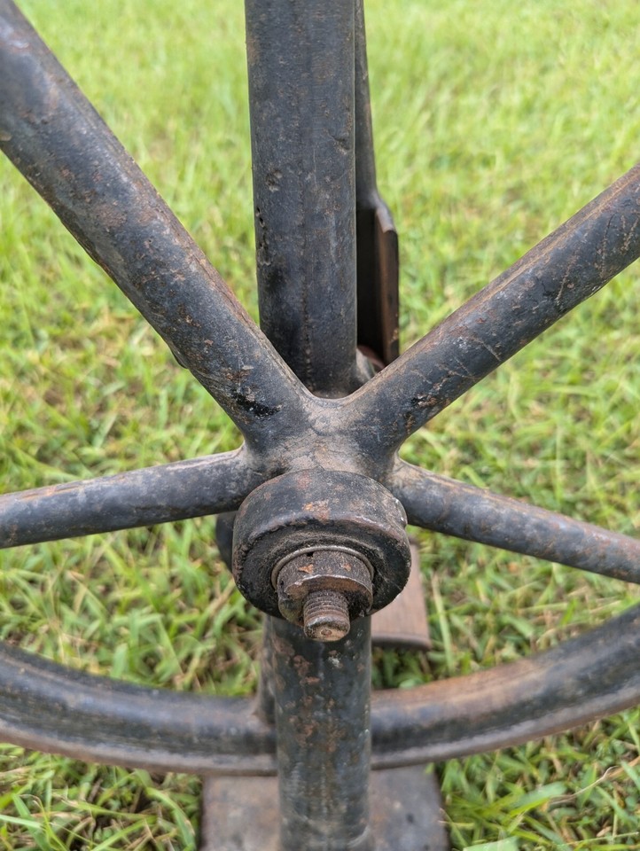 Antique Watchmaker's Jeweler's Lathe Flywheel Kick Fly Wheel Treadle ...