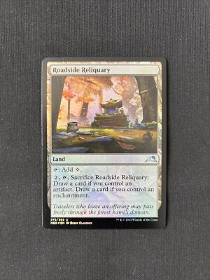 1x Foil Roadside Reliquary, Kamigawa Neon Dynasty, Magic MTG NM Land ...