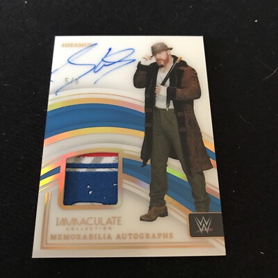 2023 Immaculate WWE Sheamus Memorabilia Autographs Acetate Patch Relic ...
