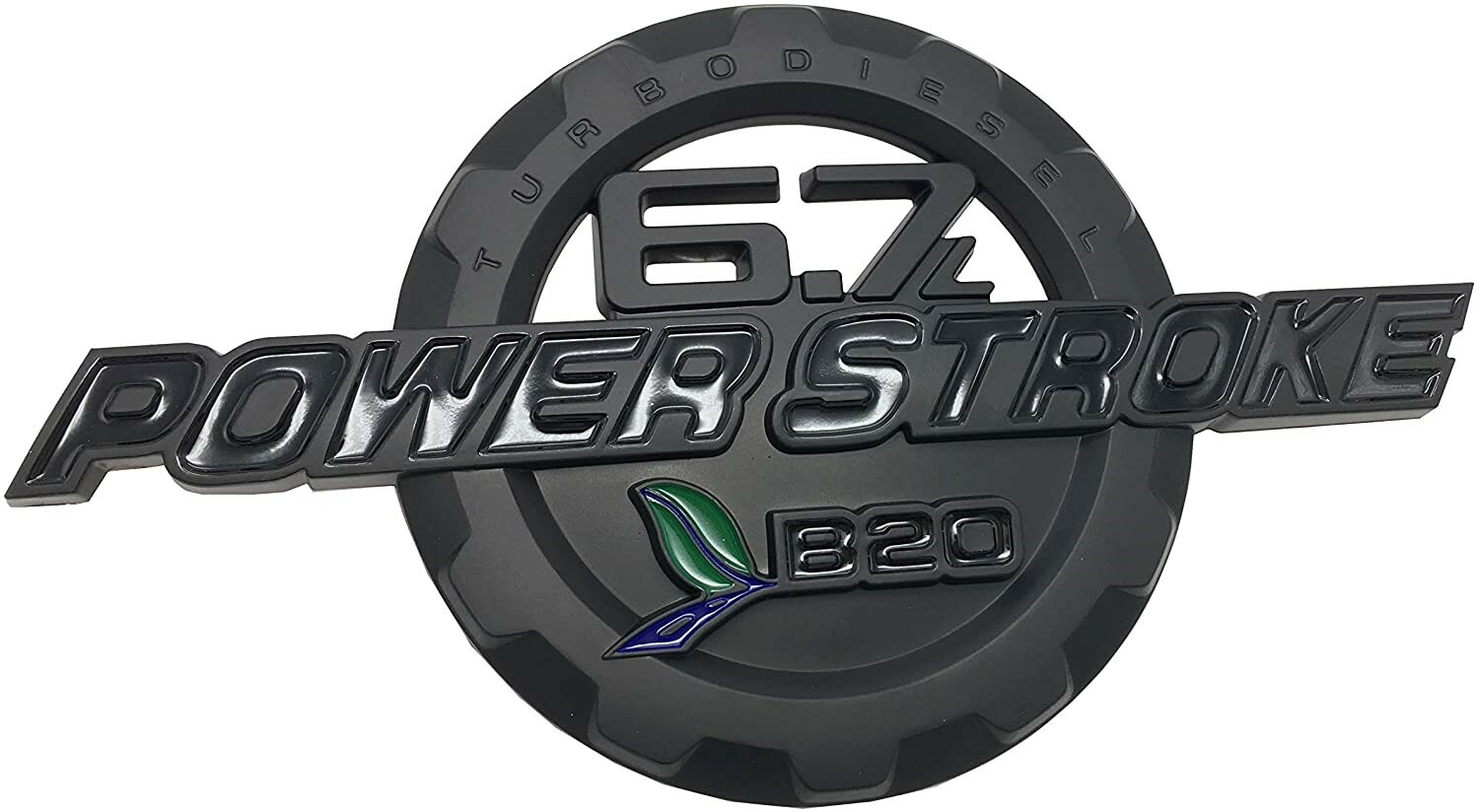 6.7L 6.7 POWER STROKE ECOBOOST B20 DIESEL EMBLEMS FITS F250 F350 MATTE ...