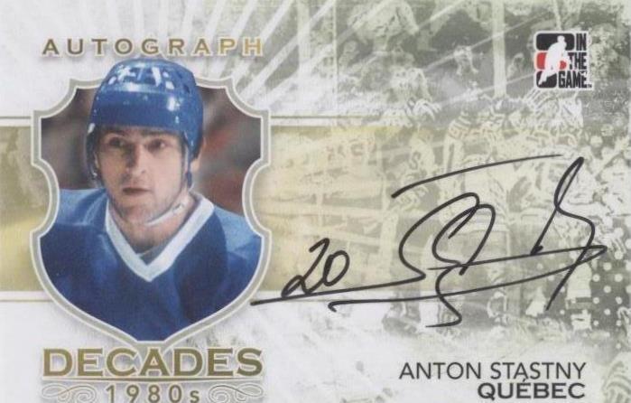 2010-11 In the Game Decades 1980s - Autographs Anton Stastny #A-AST (AU ...