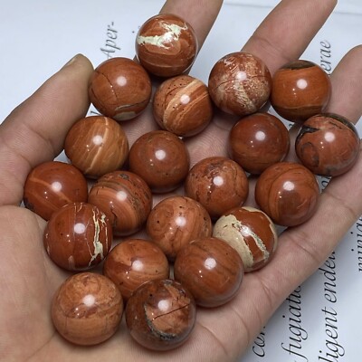 20pc Wholesale Natural Red jasper Ball Quartz Crystal Sphere Gem ...