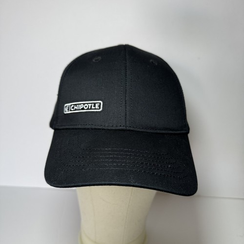 Chipotle Strapback Hat Cap Black Employee Uniform Embroidered Work EUC ...