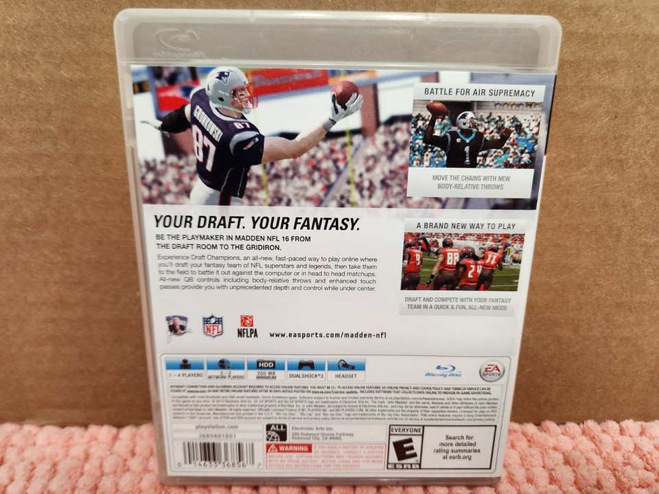 2016 Sony Playstation 3 "Madden 16" Video Game Odell Beckham Jr Cover ...