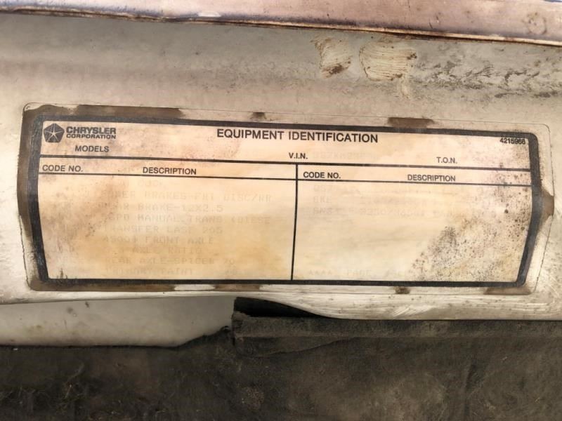 USED 8' FLATBED from 92 Dodge W250 Pickup AS Shown 27194 | eBay