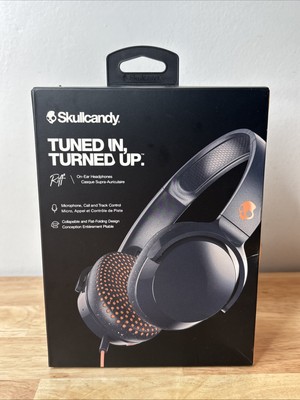 SkullCandy Riff Wired On-Ear Wireless Headphones - Black 878615092358| eBay