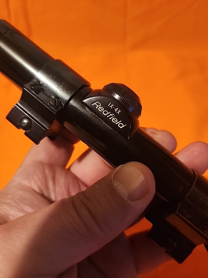 REDFIELD 1X-4X ACCU-RANGE GLOSS RIFLE SCOPE ACCU RANGE RETICLE RARE 1 ...