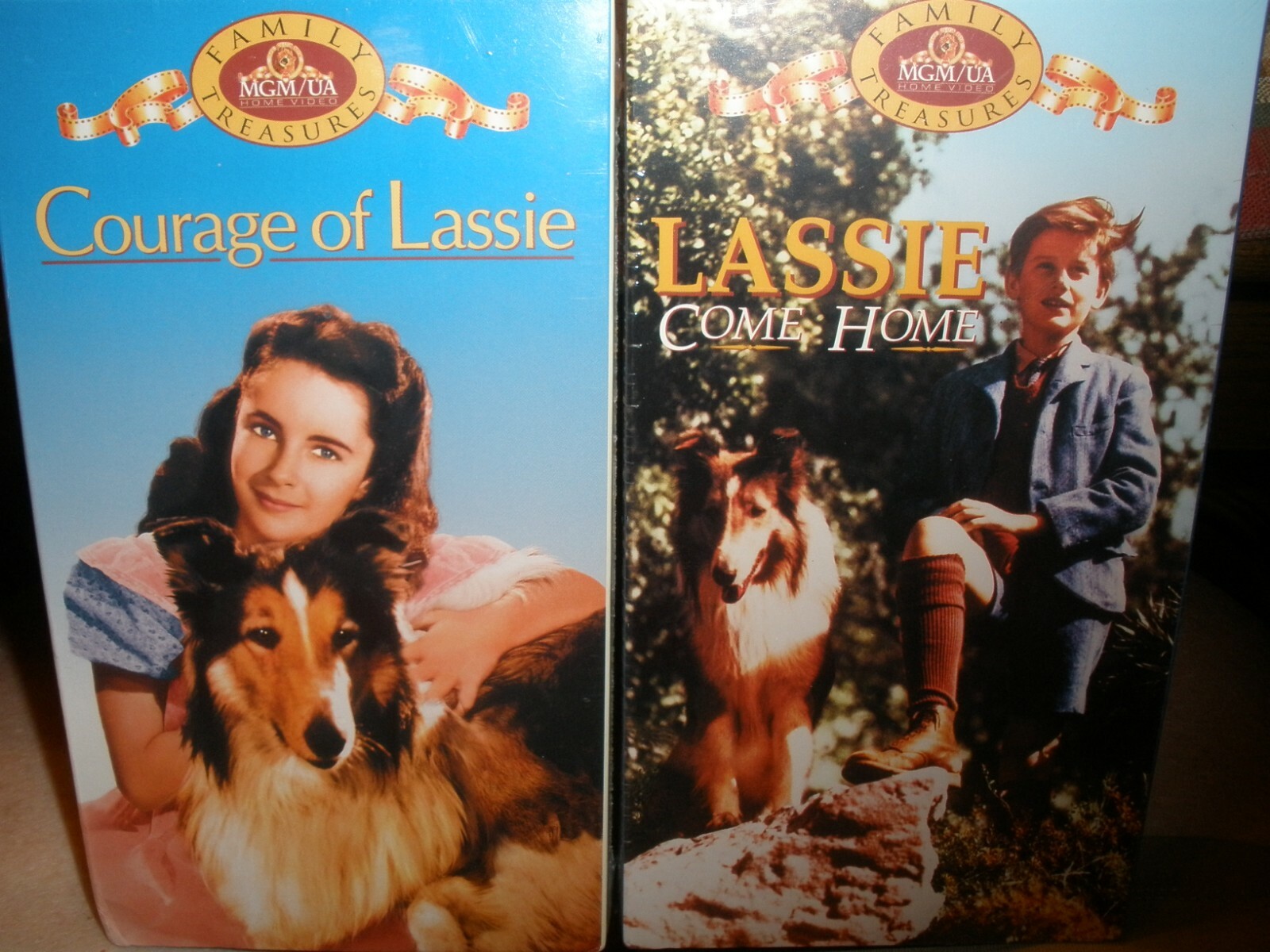 Lot of 2 NEW Sealed VHS MGM Courage of Lassie & Lassie Come Home | eBay