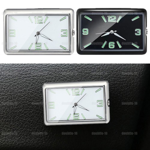 Car Clock Stick-On Watch Interior Dashboard Quartz Clock luminous ...