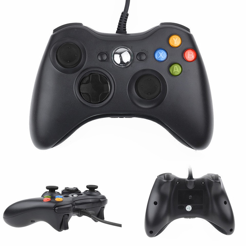 2 Pack USB Game Pad Controller For Microsoft Xbox 360 Console PC ...
