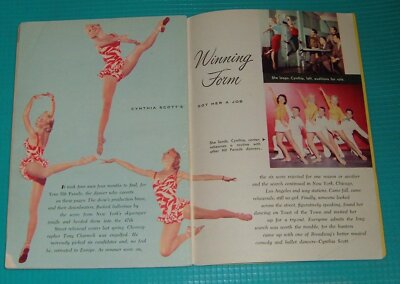 1954 TV ARTICLE~CYNTHIA SCOTT HIT PARADE DANCERS Choreographer Tony ...