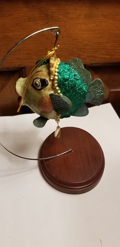 Katherine's Collection GREEN QUEEN Kissing Fish Christmas ornament | eBay