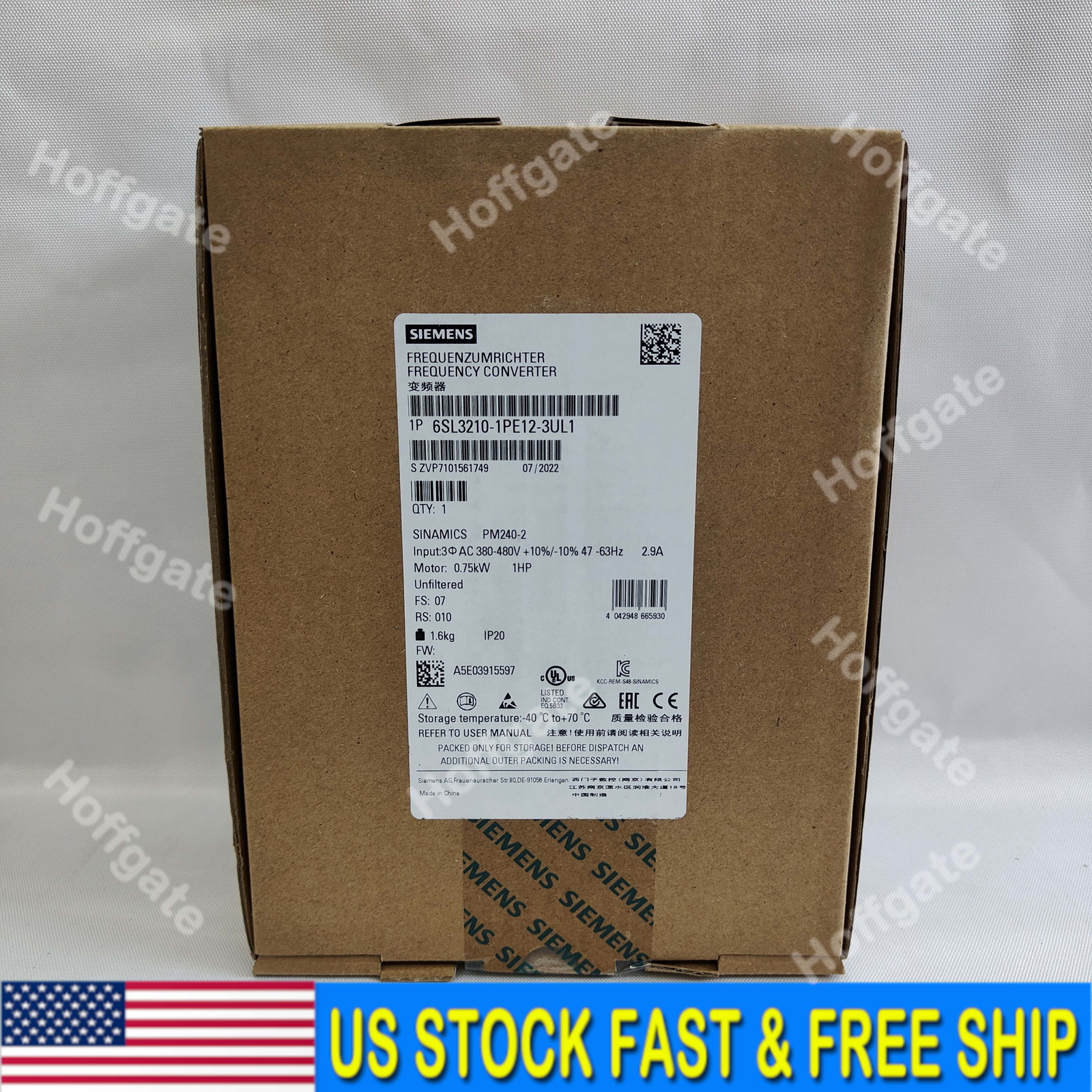 New Siemens 6SL3210-1PE12-3UL1 6SL3 210-1PE12-3UL1 SINAMICS Power ...