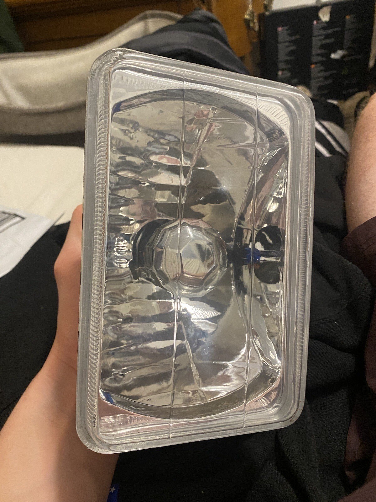 4x6.5" Inch Glass Lens Diamond Cut Chrome Crystal Semi Sealed Beam ...