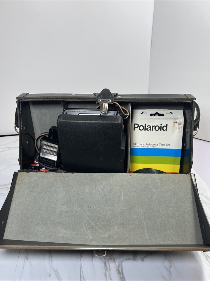 Vintage Polaroid 450 Land Camera With Case And Manual-Untested | eBay