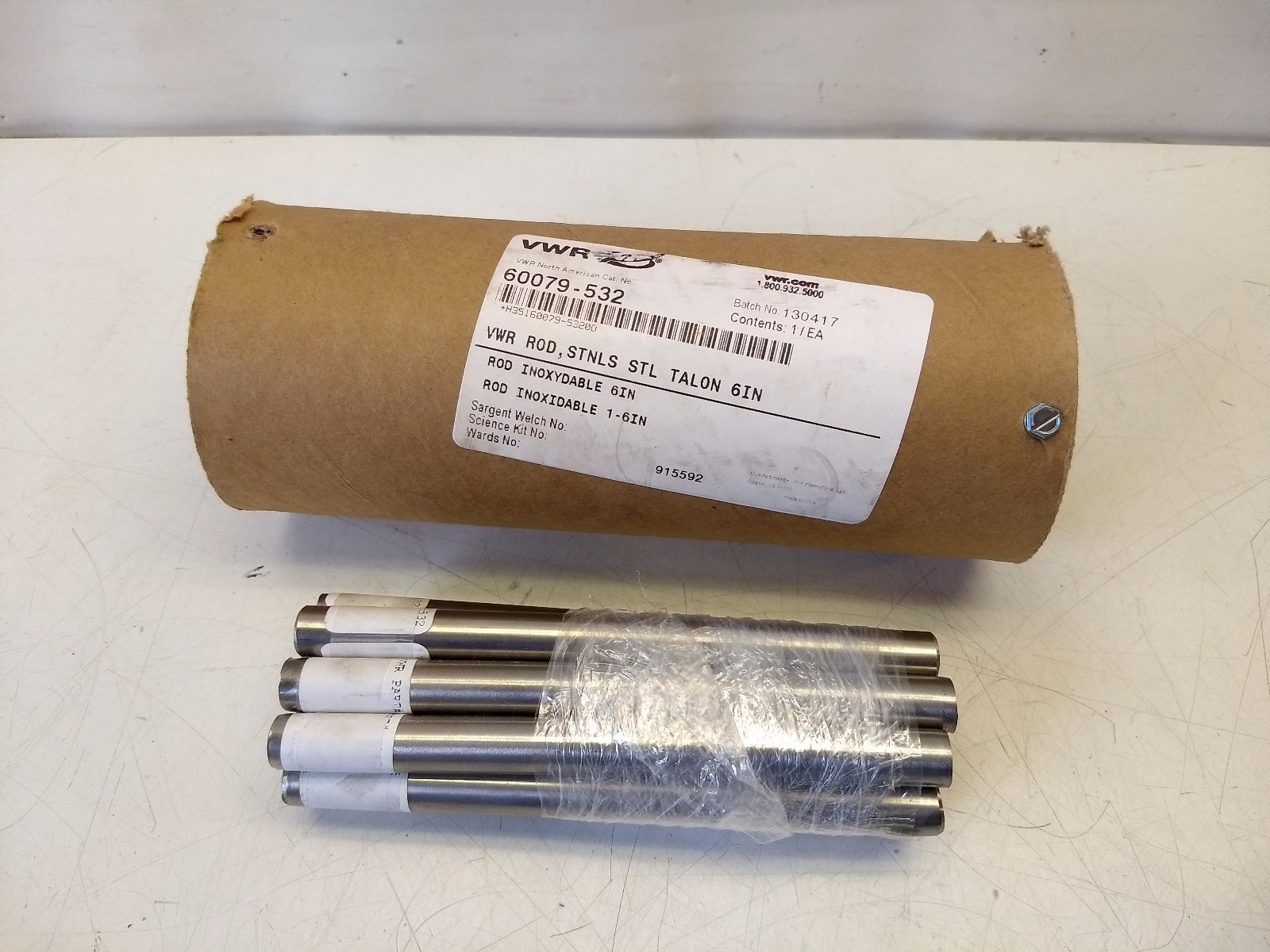 10 pcs VWR 60079-532 Stainless Steel Rod 6" Talon | eBay