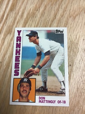 1984 Topps Baseball Don Mattingly New York Yankees Rookie Card #8 | eBay