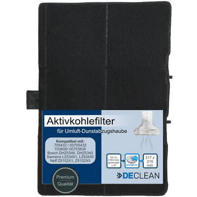 Kohlefilter Dunstabzugshaube kompatibel mit 705432 Neff Z5102X1 Z5102X5 ...