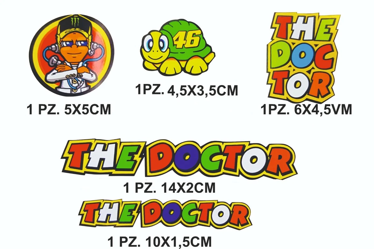 Valentino Rossi The Doctor Decal Sticker 01, 47% OFF