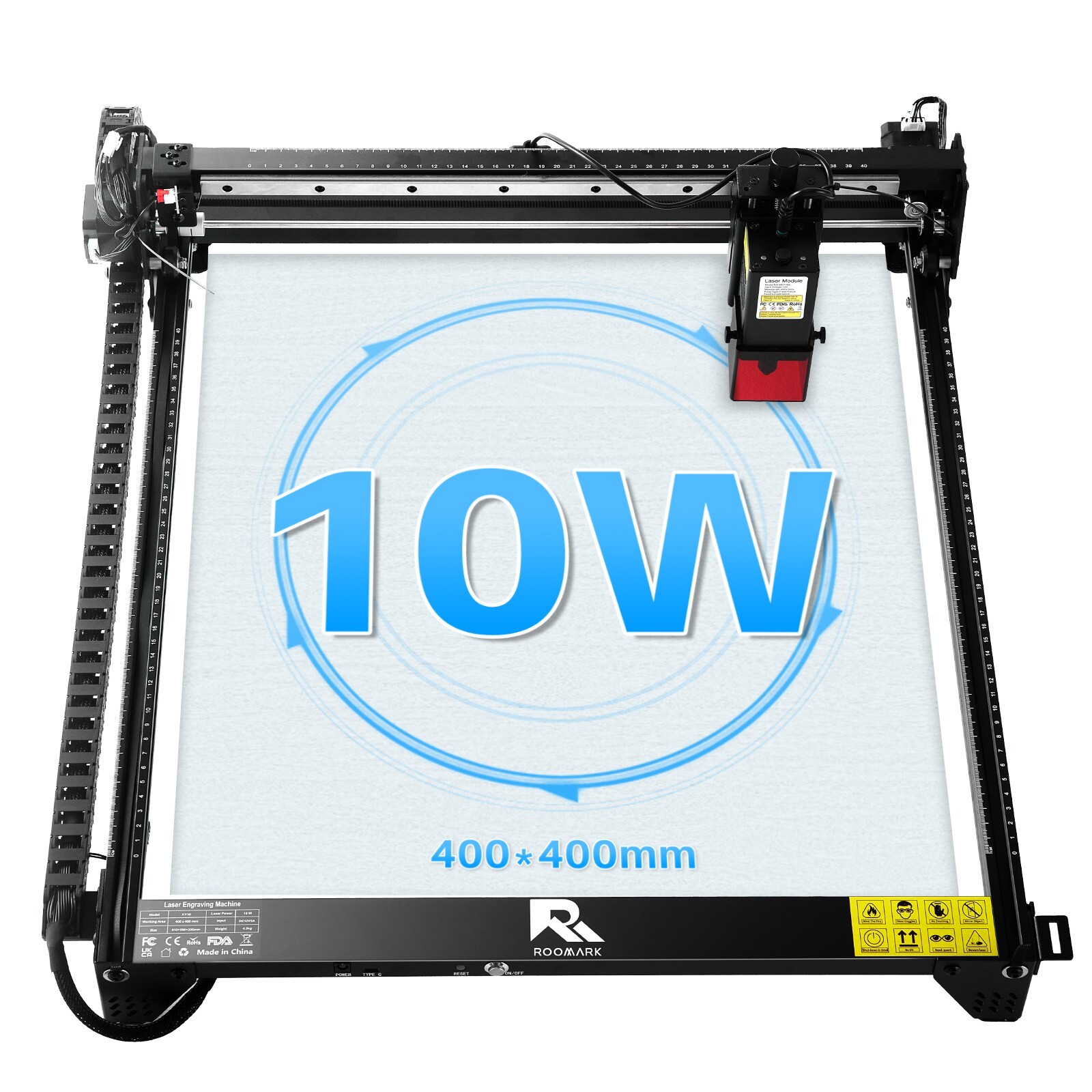 Roomark Laser Engraver 10W Laser Cutter for Personalized Gifts DIY CNC ...
