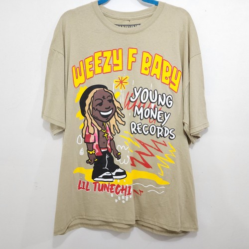 Lil Wayne Reason AOP Tan Graphic Tee T-Shirt S/S Streetwear Concert ...