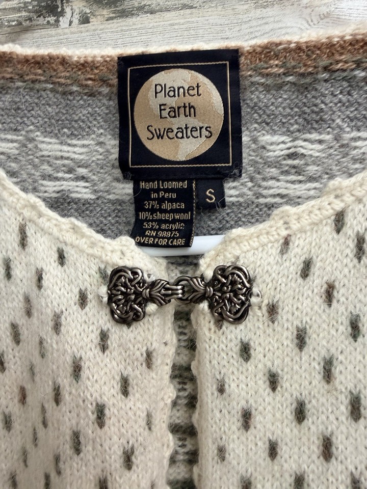 Planet Earth Imports Sweater Size Small Hand Loomed Peru | eBay